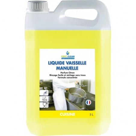 Liquide vaisselle CLEAN PLONGE CITRON 8% - Bidon de 5L